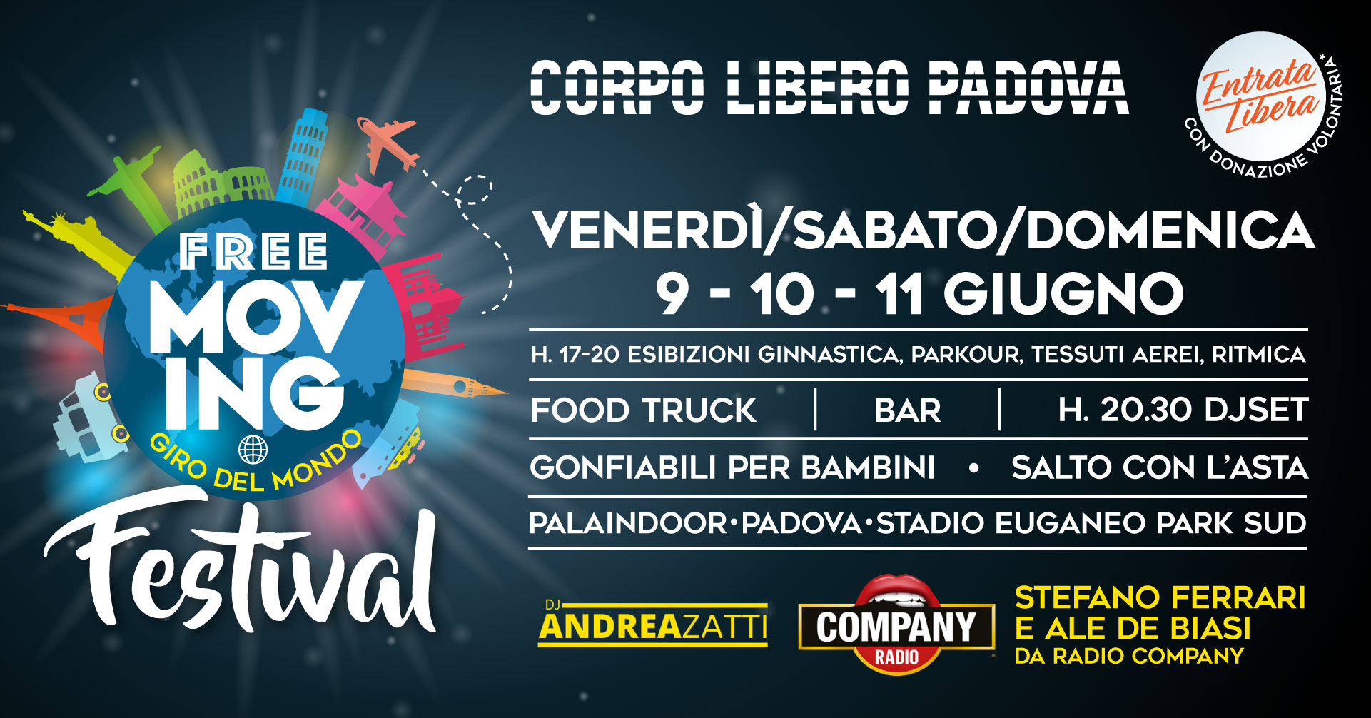 Free Moving Festival 9-10-11 giugno 2023 - Corpo Libero Padova